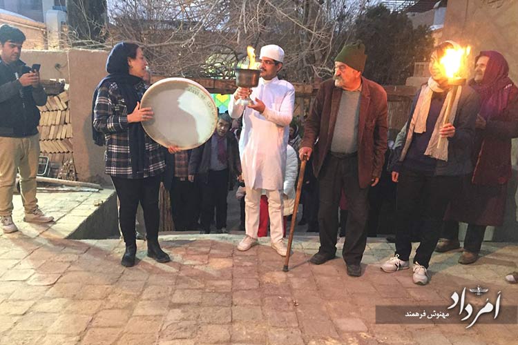 Sadeh Fire Kindled at Dolwatkhaneh Fire Temple in Kerman - Amordadnews